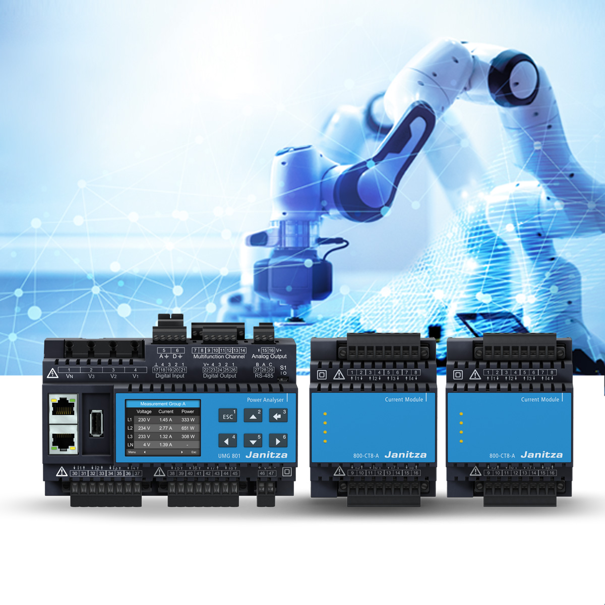 Modularly expandable network analyzer – UMG 801 | Janitza Electronics GmbH | Energy & Utilities ...